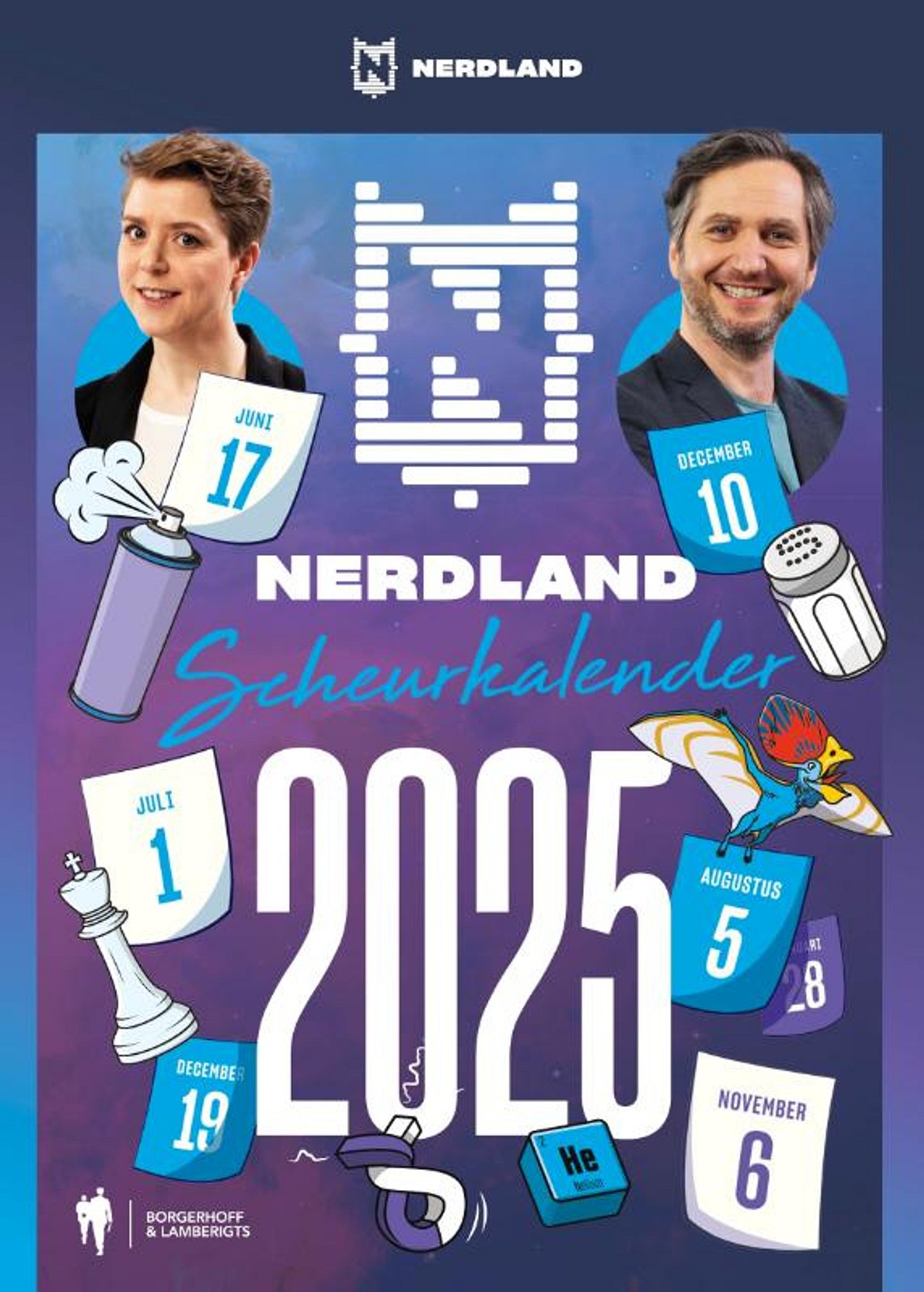 Borgerhoff & Lamberigts | Nerdland Scheurkalender 2025